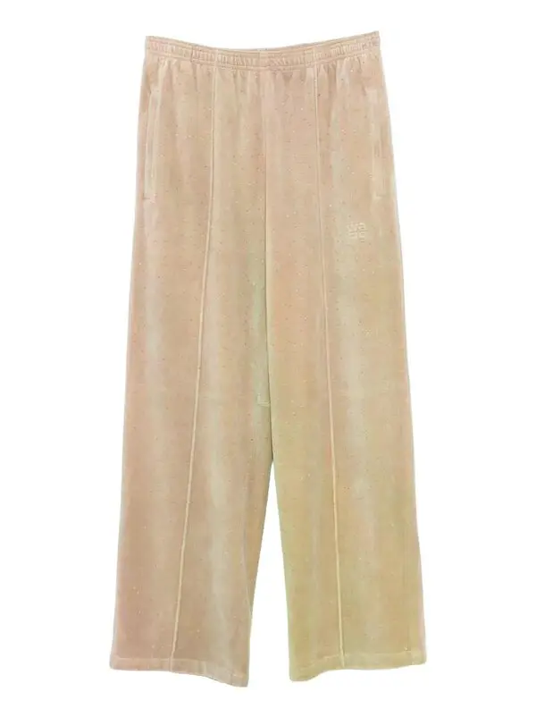 Alexander Wang Crystal-embellished Track Pants - Neutrals