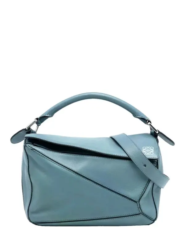 Loewe 2015 Small Puzzle Satchel - Blue