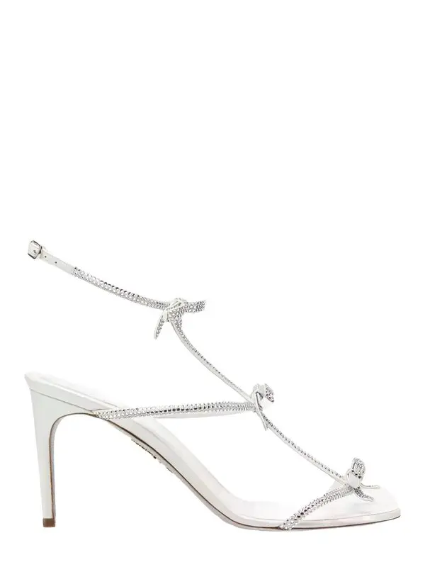 Rene Caovilla 80mm Caterina Heeled Sandals - White