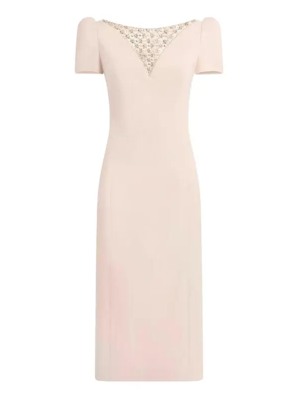 Jenny Packham Vienna Embellished Puffed Dress - Pink