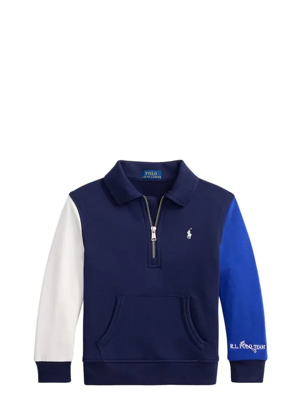 Ralph Lauren Color-blocked Terry Sweatshirt - Newport Navy Multi