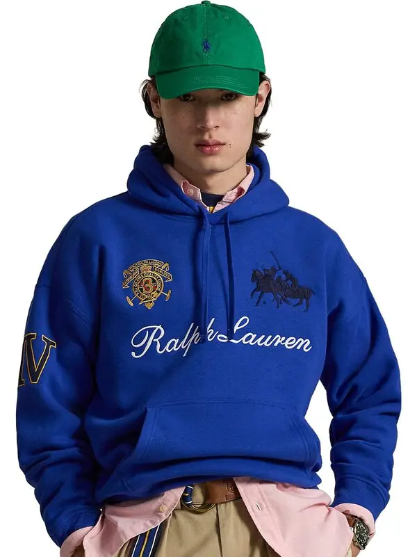 Ralph Lauren Relaxed Fit Heavyweight Fleece Hoodie - New Sapphire