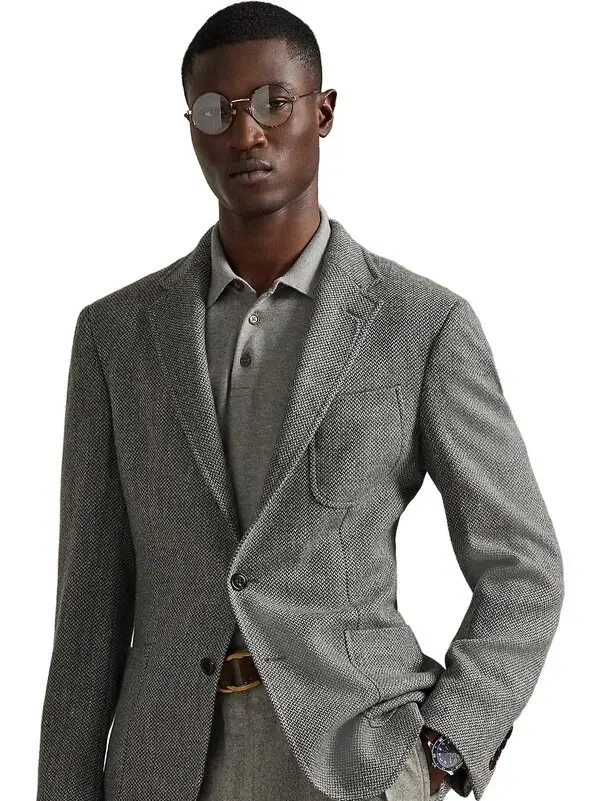 Ralph Lauren Polo Tailored Broken-twill Sport Coat - Medium Grey Multi