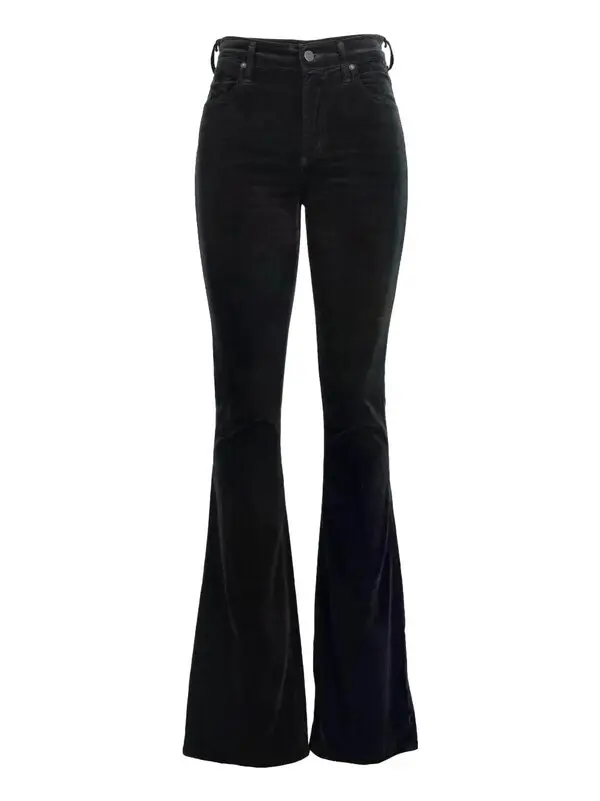 Citizens Of Humanity Flared Velvet Trousers - Black