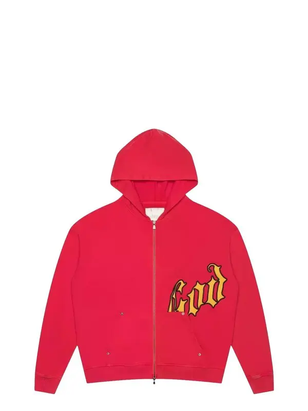 GODSPEED Og Logo V2 Zip Hoodie - Red