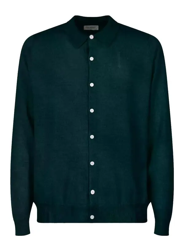 John Smedley Tibor Cardigan - Green