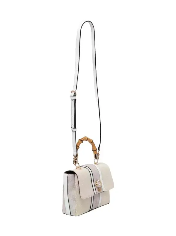 Guess Bamboo-handle Cross-body Bag - Neutrals