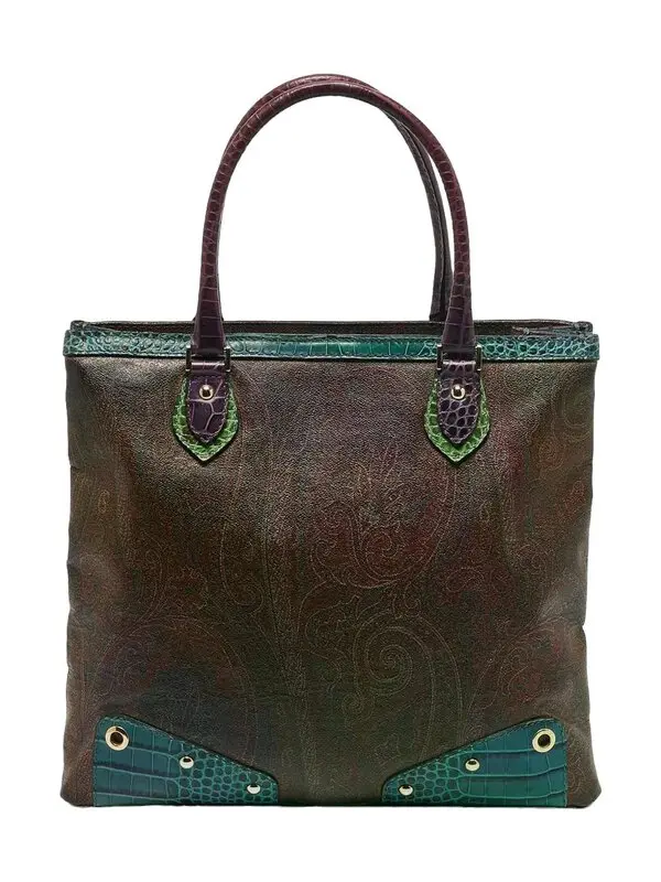 Etro Top-handle Leather Tote Bag - Brown