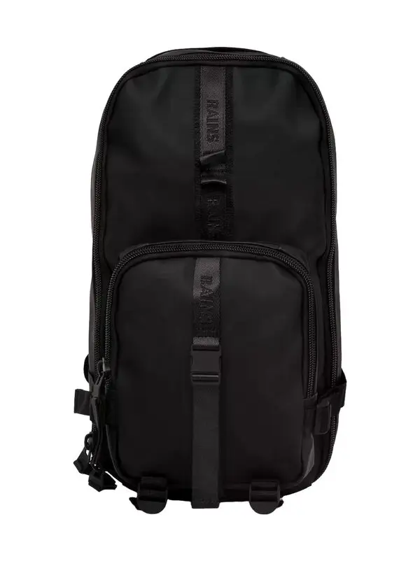 Rains Trail Rucksack Zip-up Backpack - Black