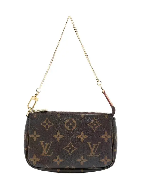 LOUIS VUITTON 2021 Monogram Mini Pochette Accessoires - Brown