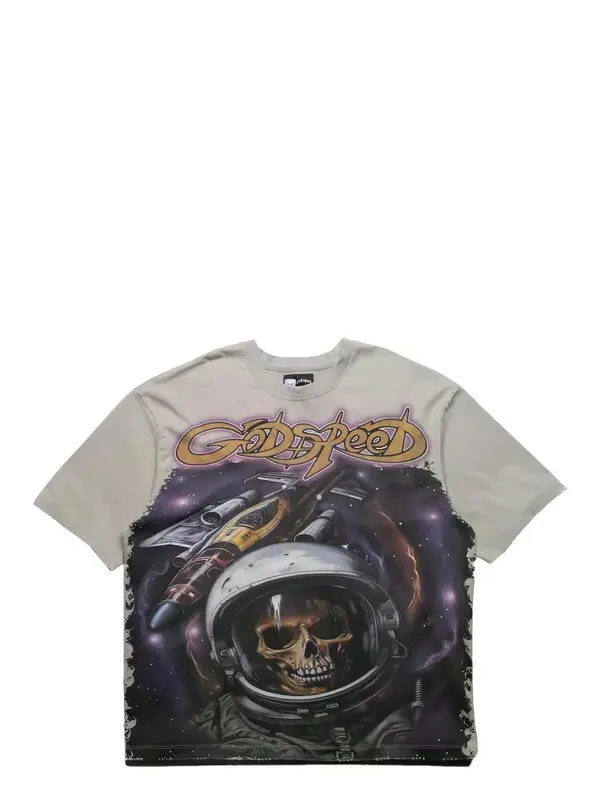 GODSPEED Space Traveller Graphic T-shirt - Grey