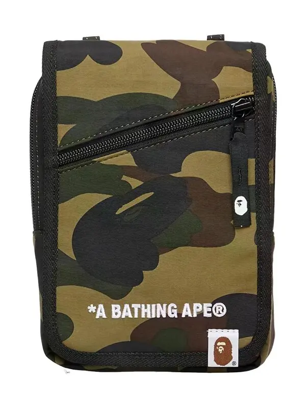 A BATHING APE 1st Camo Messenger Bag - Green