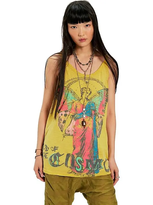 MAGNOLIA PEARL Child Of Cosmos Lana Tank - Yellow