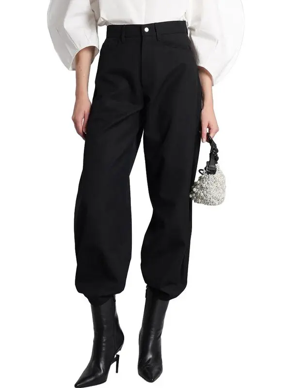 NVL-GARDE Balloon Leg Trousers - Black