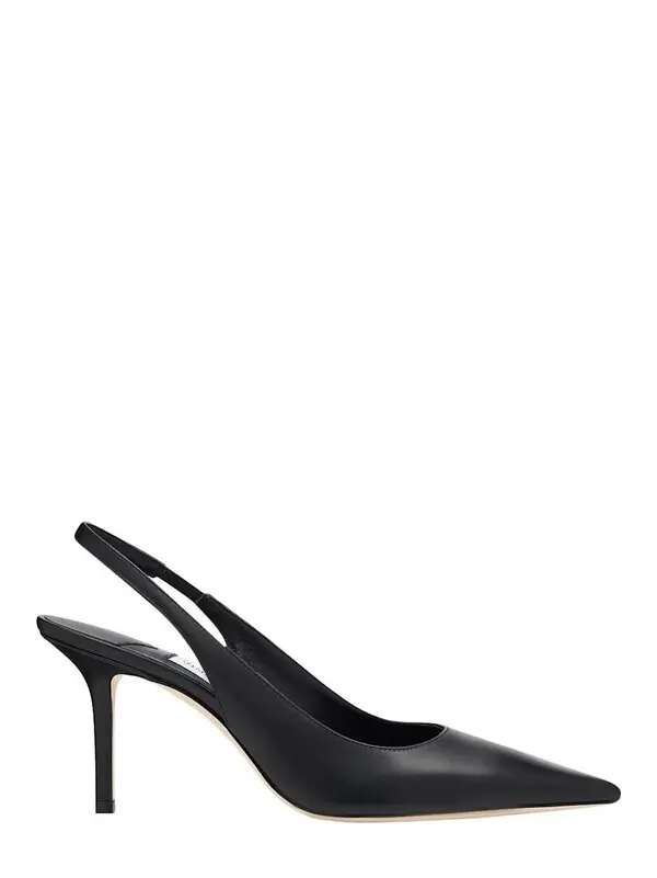 JIMMY CHOO 85mm Love Leather Slingback Pumps - Black