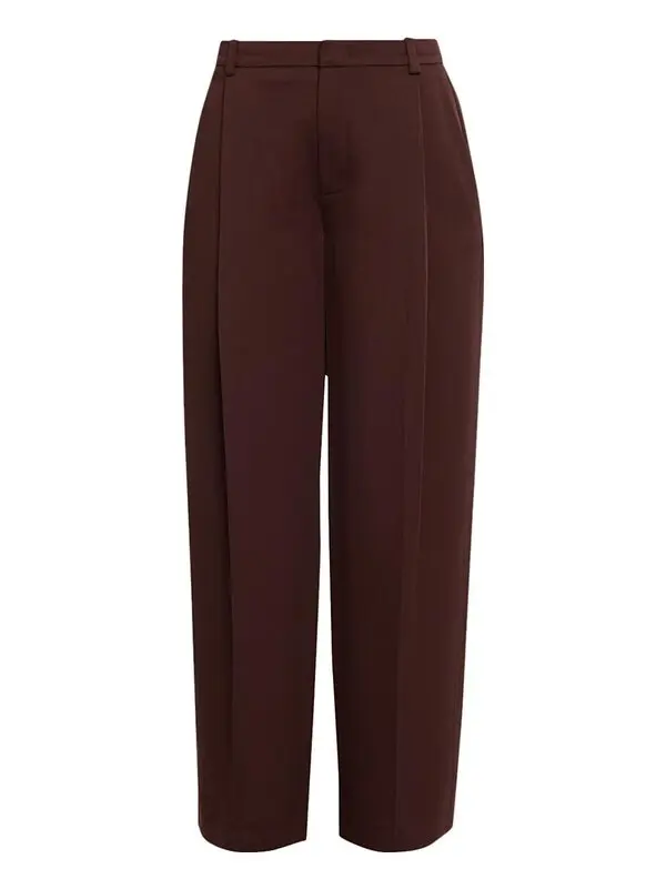 Vince Mid-rise Wide-leg Trousers - Dk Fig