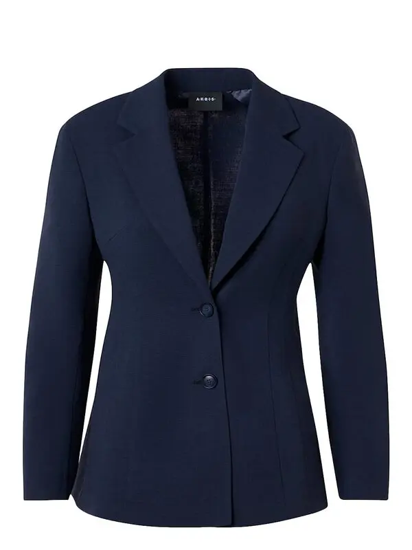 Akris Walker Double-face Wool Jacket - Denim