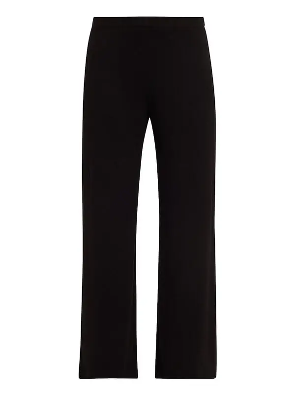 Vince Knit Wide-leg Pants - Black