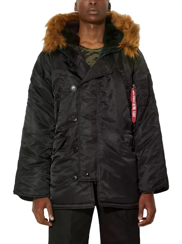 Alpha Industries Hooded Jacket - Black