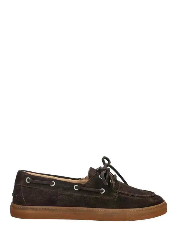 SUMMERY COPENHAGEN Lace-up Boat Shoes - Brown