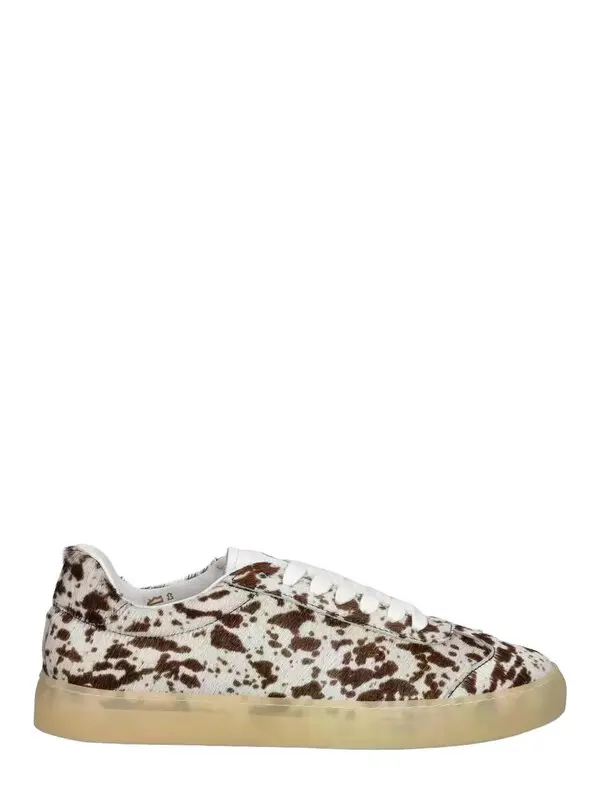 SUMMERY COPENHAGEN Patterned Lace-up Sneakers - White
