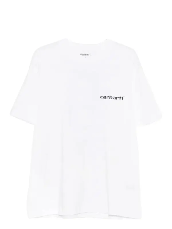 Carhartt Work In Progress S/s Caps Logo T-shirt - White