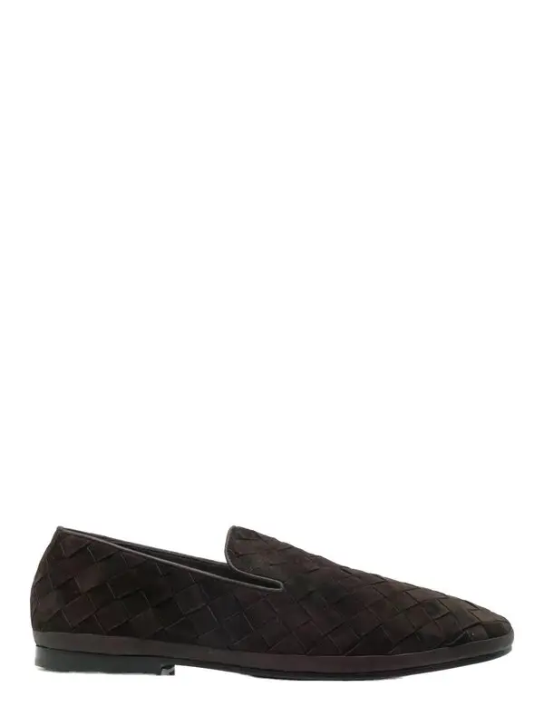 HENDERSON BARACCO Woven-design Loafers - Brown