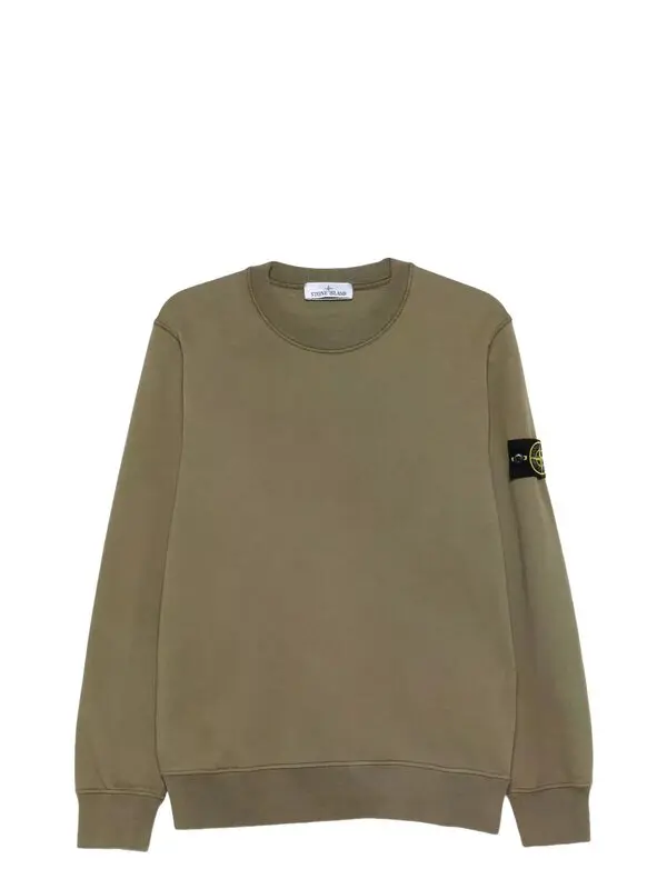 Stone Island Logo Patch Sweatshirt - Green