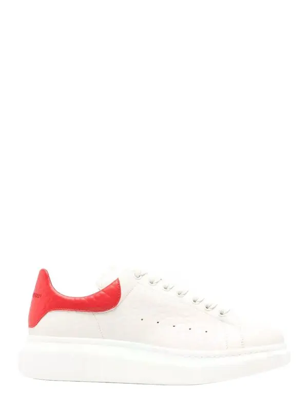 Alexander McQueen Embossed Heel Sneakers - Neutrals