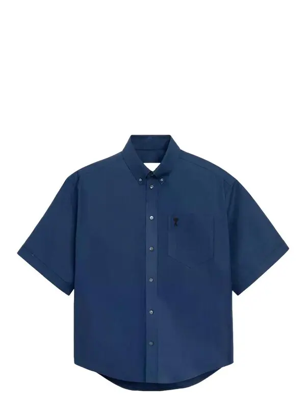 Ami De Coeur Embroidered Shirt - Blue