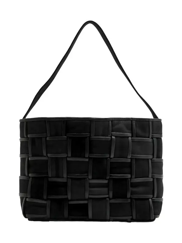 ST. AGNI Woven Tote Bag - Black