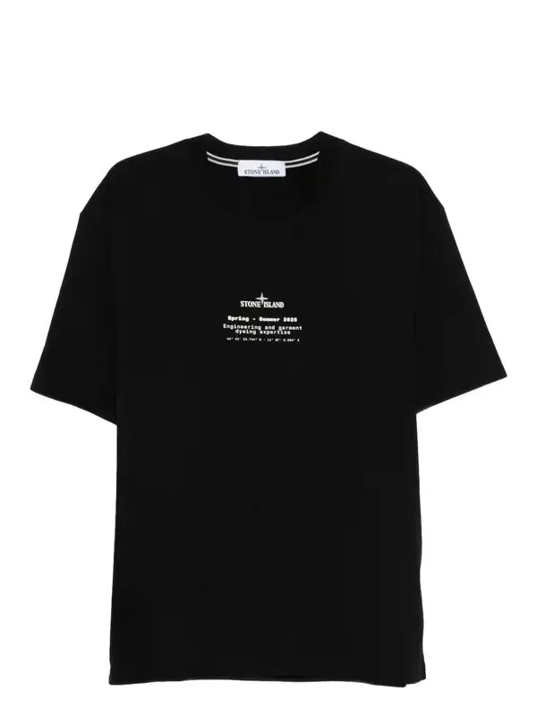 Stone Island Logo-print T-shirt - Black