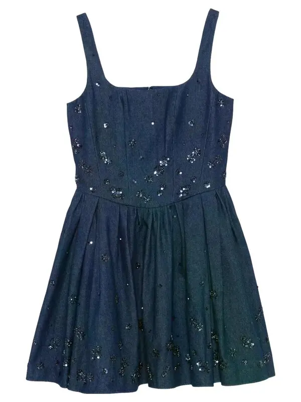 Maje Sequin-embellished Mini Dress - Blue