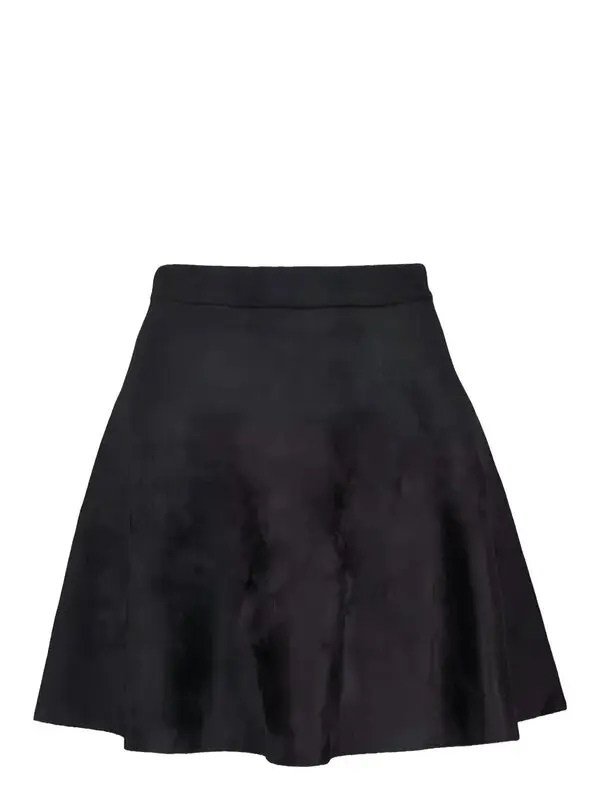 D.exterior Flared Mini Skirt - Black