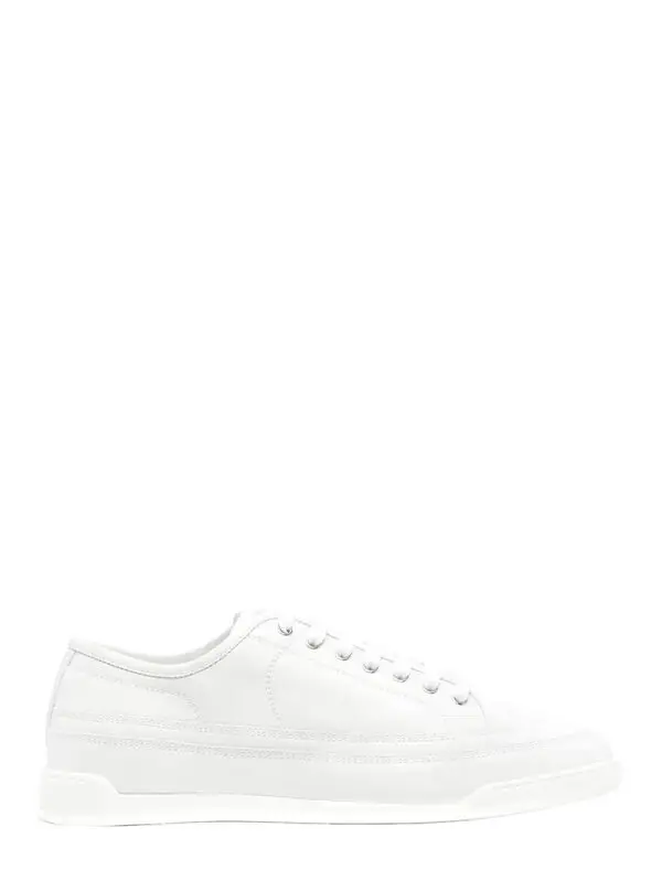 John Lobb Court Leather Sneakers - White