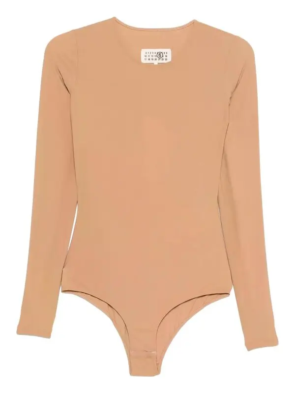 MAISON MARGIELA Long Sleeve Bodysuit - Neutrals