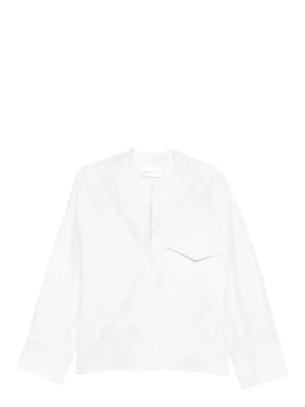Christian Wijnants Pocket V-neck Shirt - White