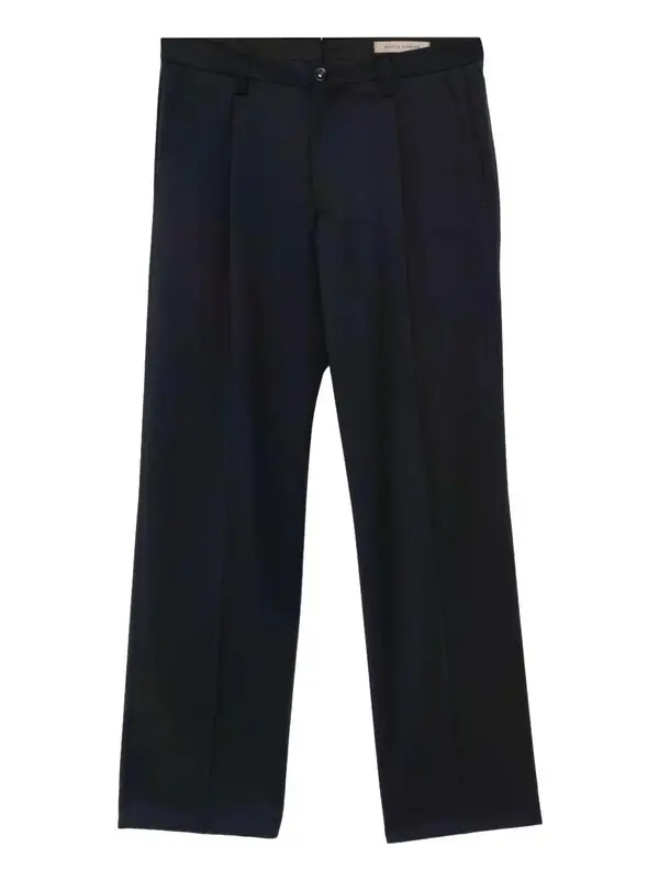 MICHAEL COAL Pleated Trousers - Blue