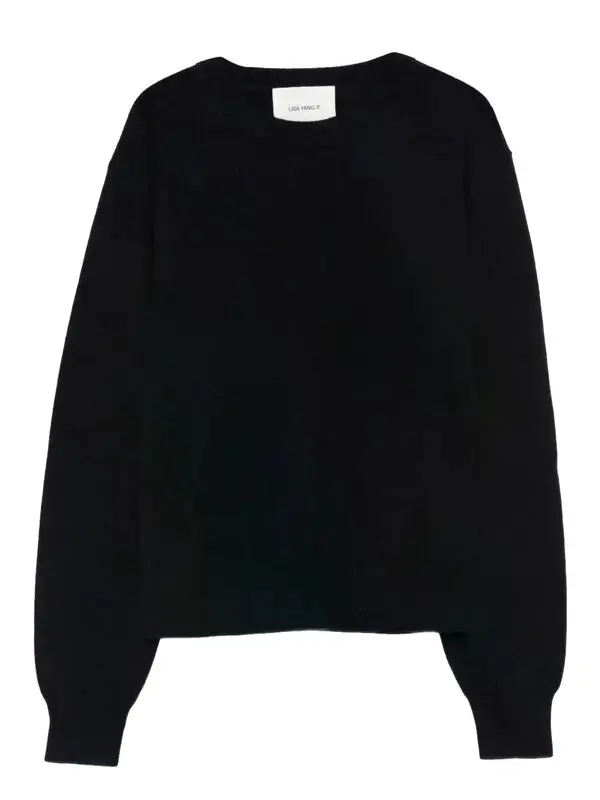 LISA YANG Cashmere Long Sleeve Sweater - Neutrals