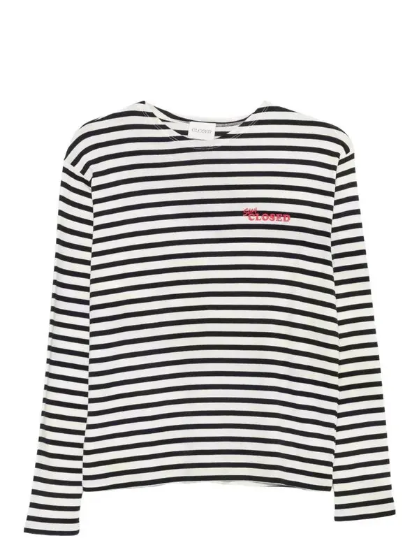 Closed Striped T-shirt - White