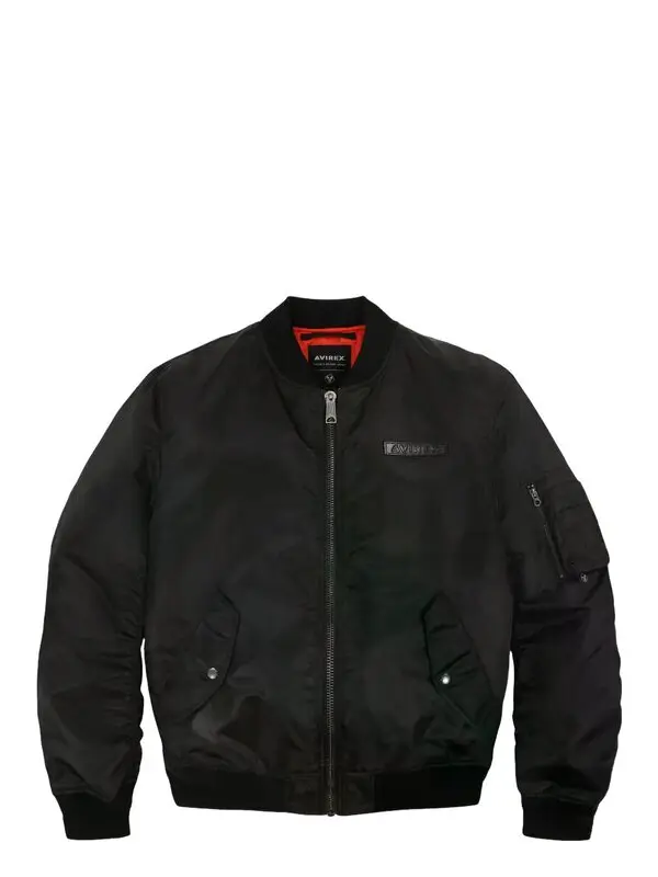 AVIREX Zip Bomber Jacket - Black