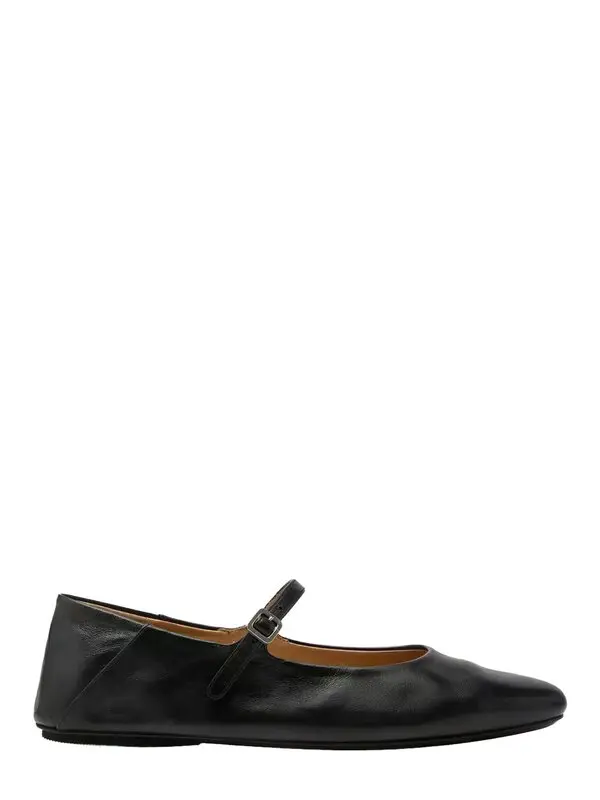 Marsèll Strascico Buckle-strap Ballerina Shoes - Black