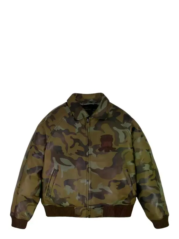 AVIREX Camouflage Logo Jacket - Green