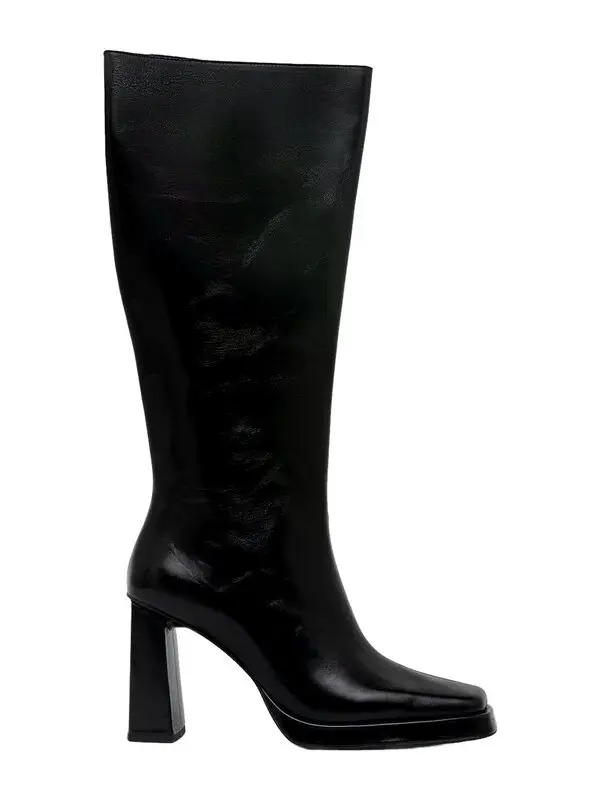 Jeffrey Campbell Maximal-3 Square-toe Knee-high Boots - Black