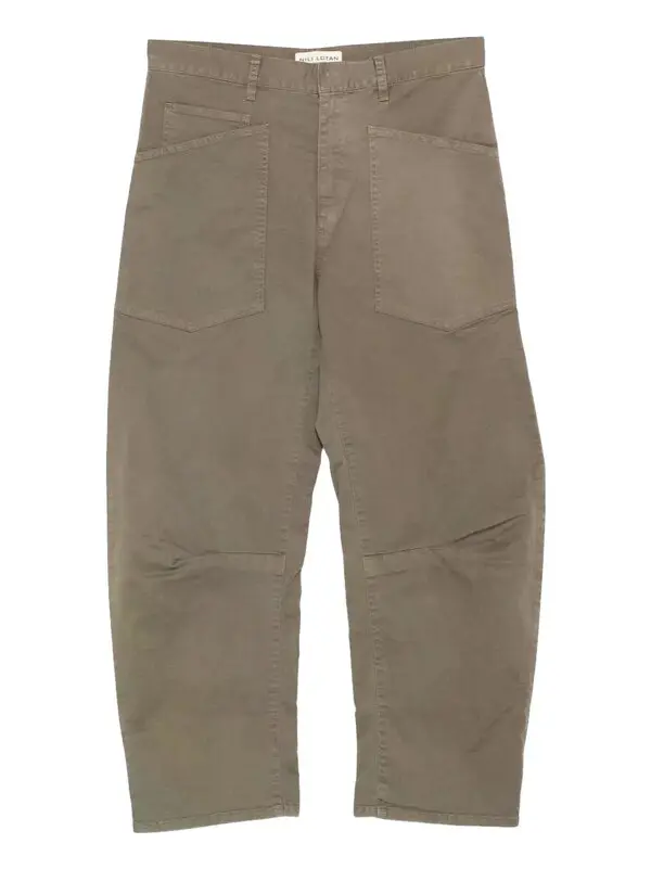 NILI LOTAN Patch-pocket Trousers - Green