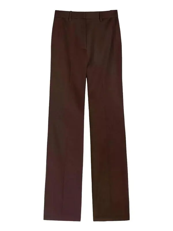 NILI LOTAN Corette Belt-loop Trousers - Brown