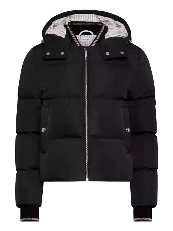 Thom Browne Zip-up Down Jacket - Black