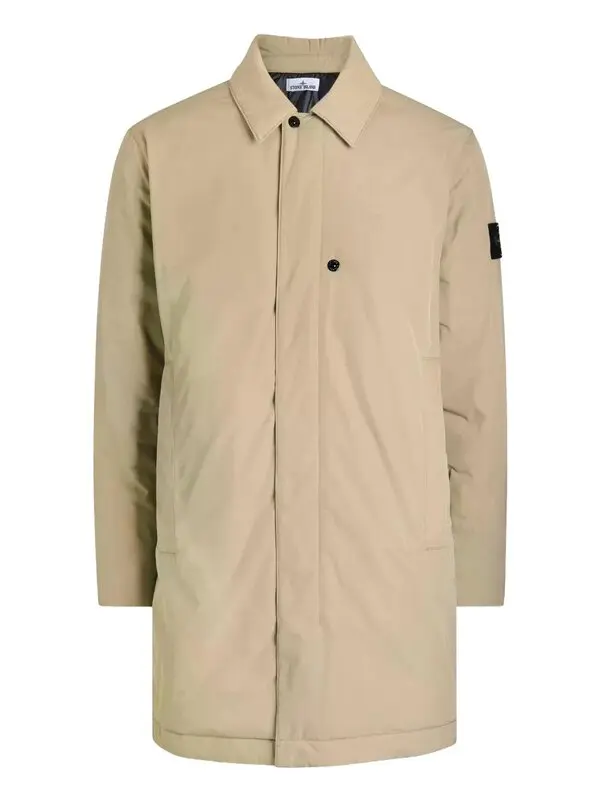 Stone Island Padded Twill Coat - Neutrals