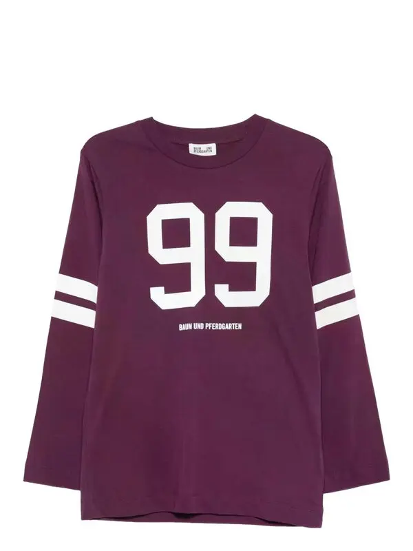 Baum Und Pferdgarten Number-print T-shirt - Purple