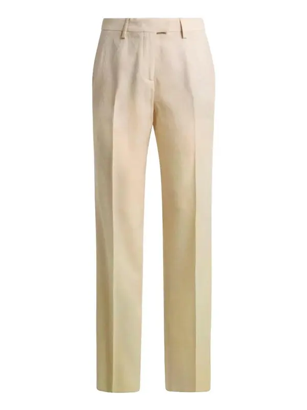 Etro Straight-leg Jacquard Trousers - Neutrals